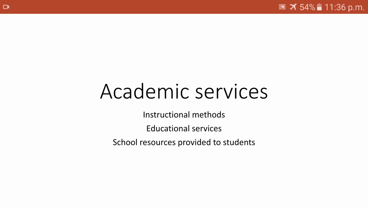 Academic services - YouTube