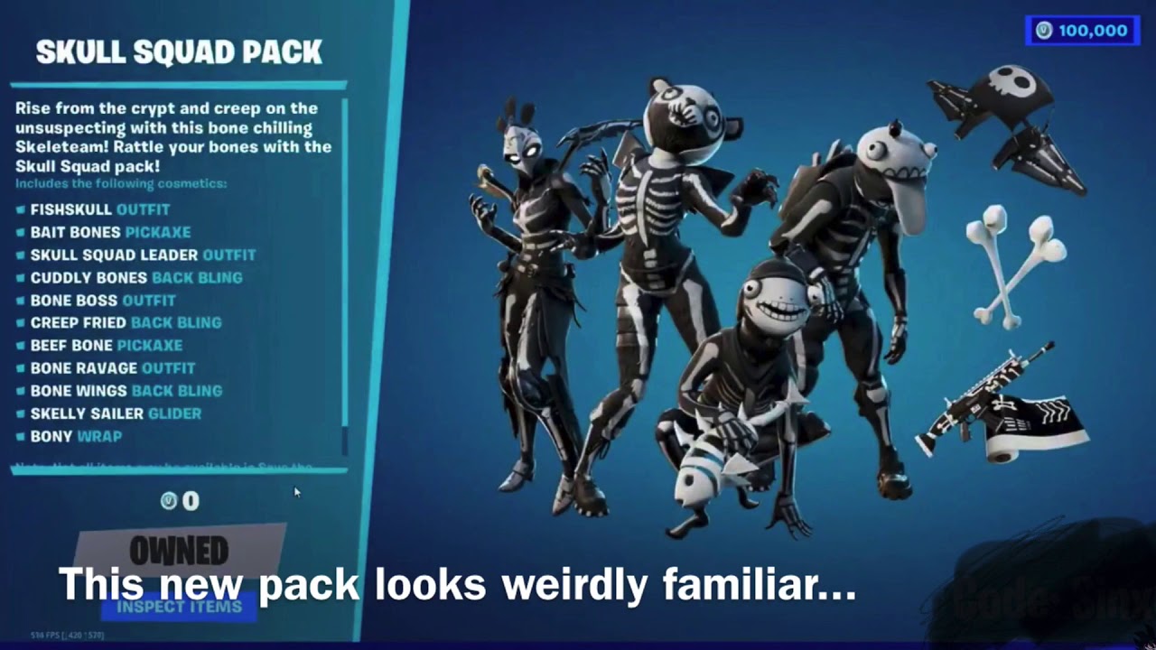 New Fortnite Pack Easter Egg | Skeleton Pack Fortnite - YouTube