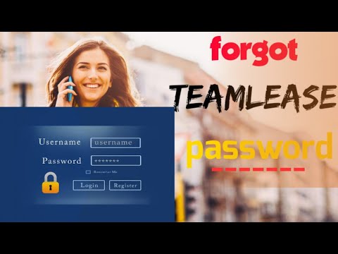 Teamlease app login password forgot - YouTube