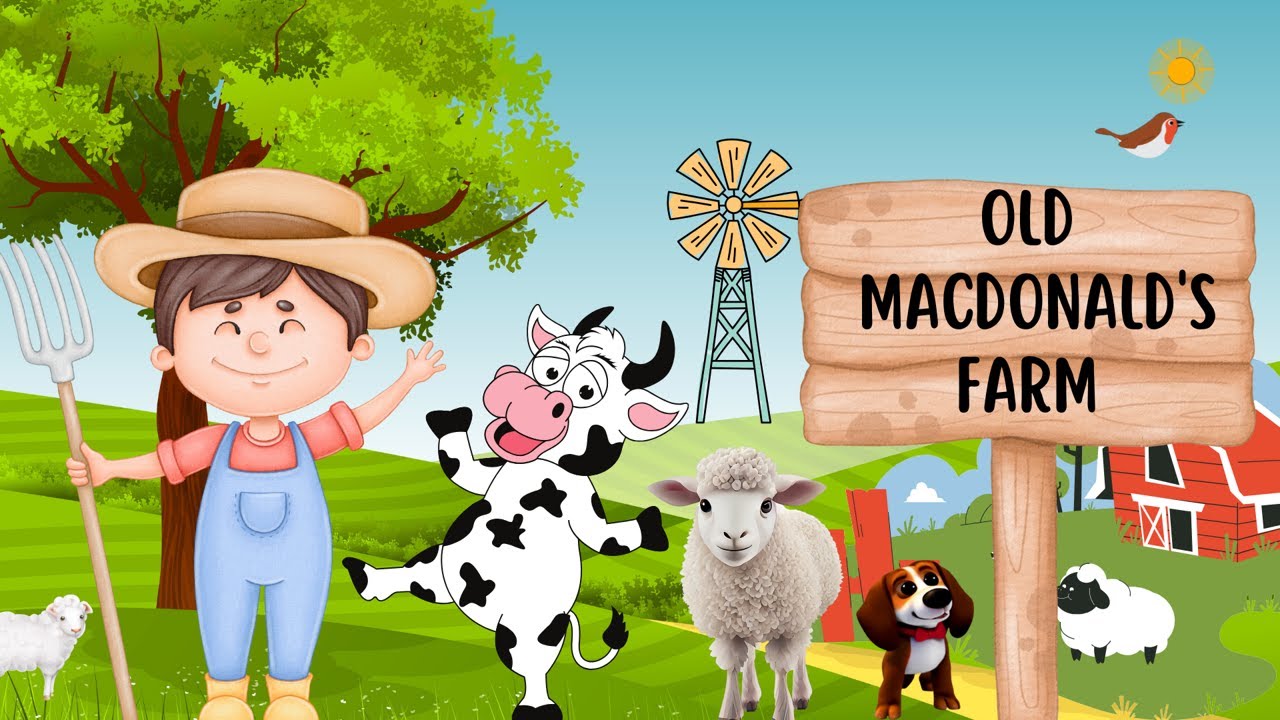 Old MacDonald had a Farm - Full Poem for Kids - YouTube