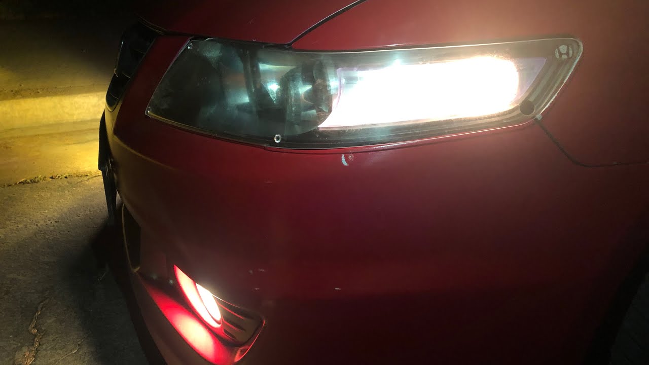 Tsx (CL9) rare Honda Access headlight covers - YouTube