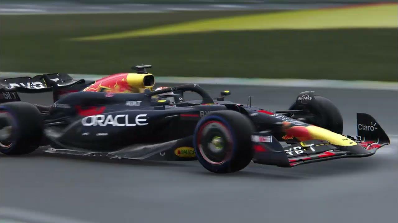 Assetto Corsa: |Realistic TV camera| Max Verstappen, RedBull RB20 lap Brazil GP (rain) - YouTube
