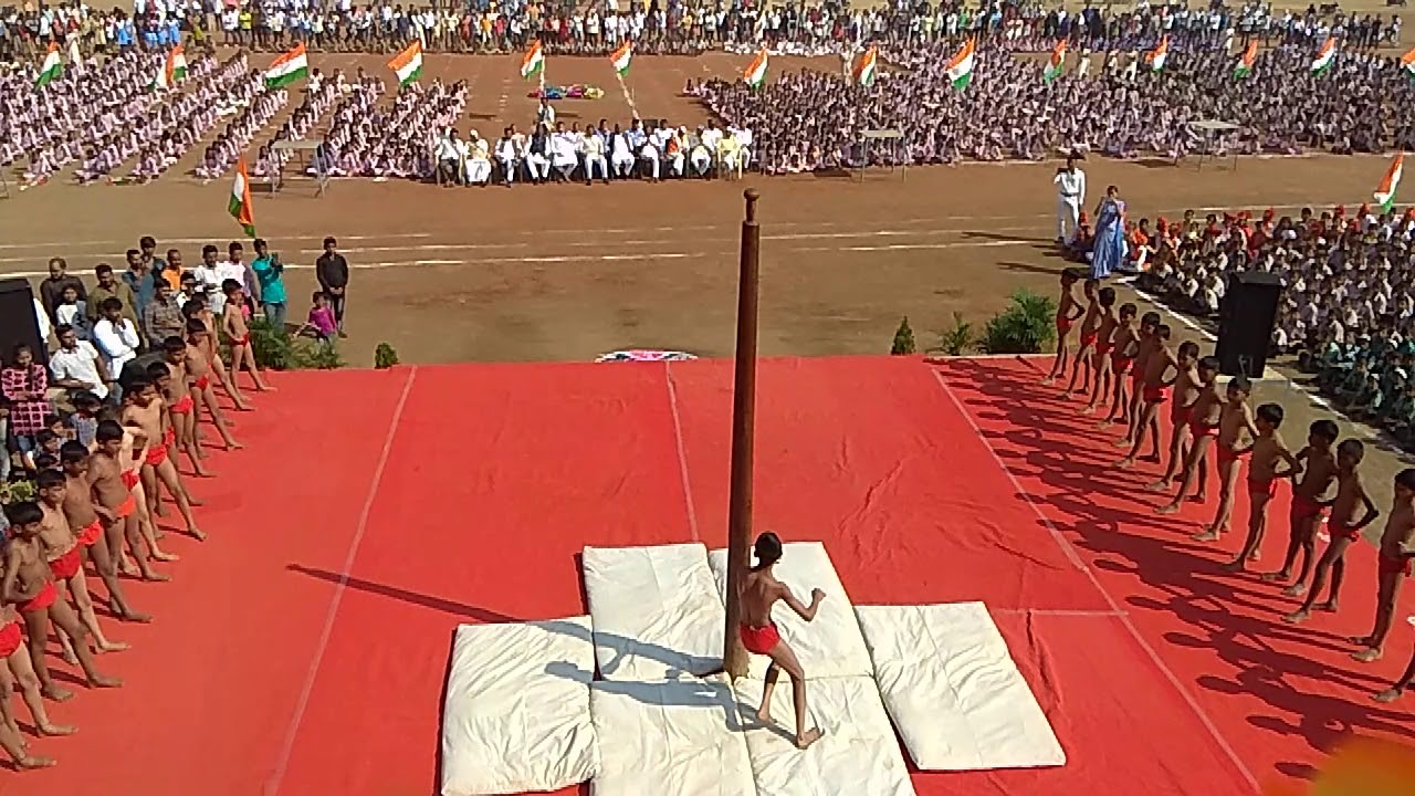 MallaKhamb Performance on Republic Day of India 26/1/2020. Part 3 ...