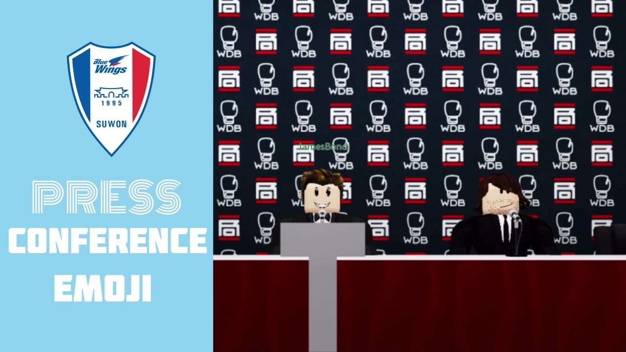 PRESS CONFERENCE WITH EMOJI💪🔵⚪️🔴 - YouTube