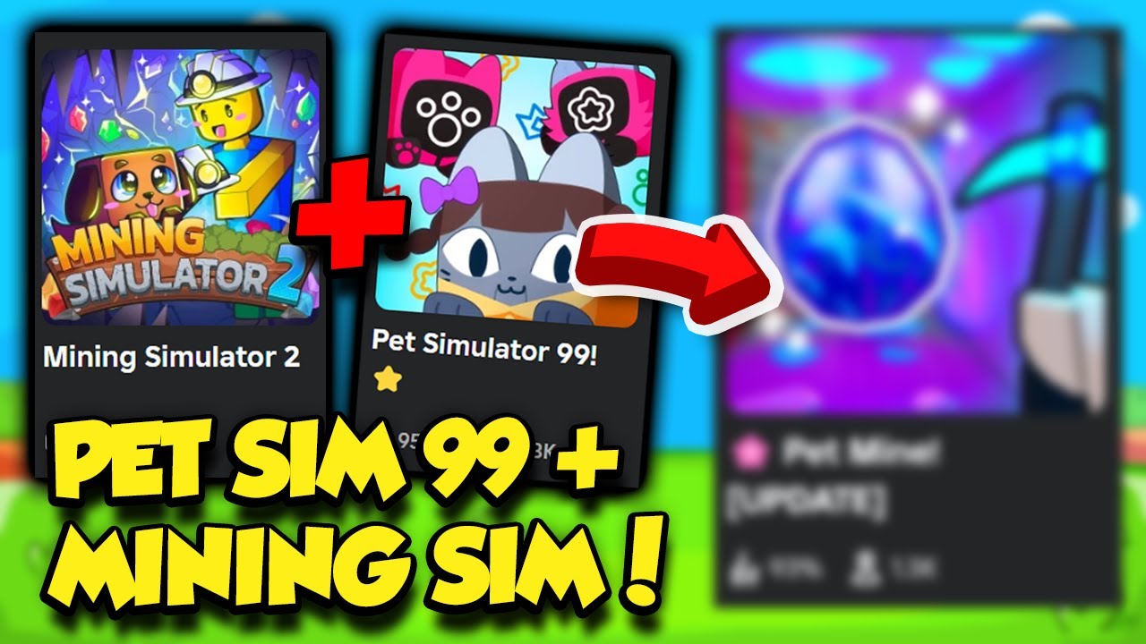 This NEW Game is PET SIMULATOR COMBINED with MINING SIMULATOR!! - YouTube