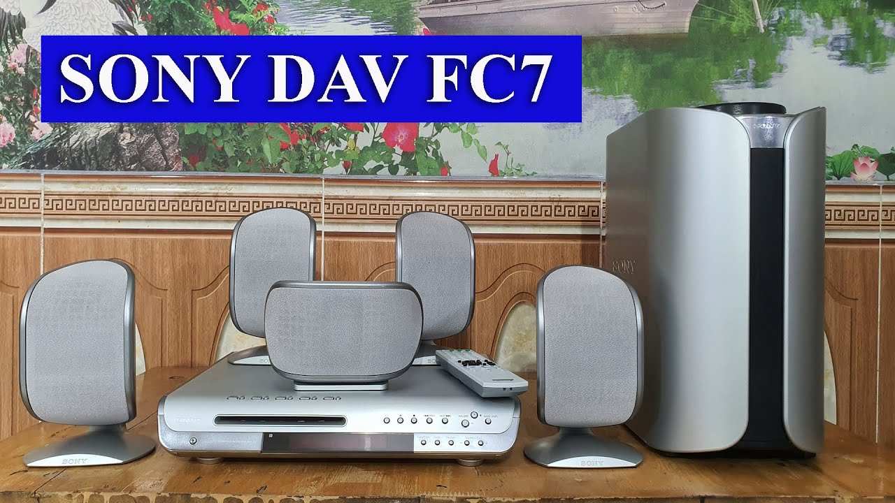 5.1 Ch home theater system: SONY DAV FC7 - YouTube