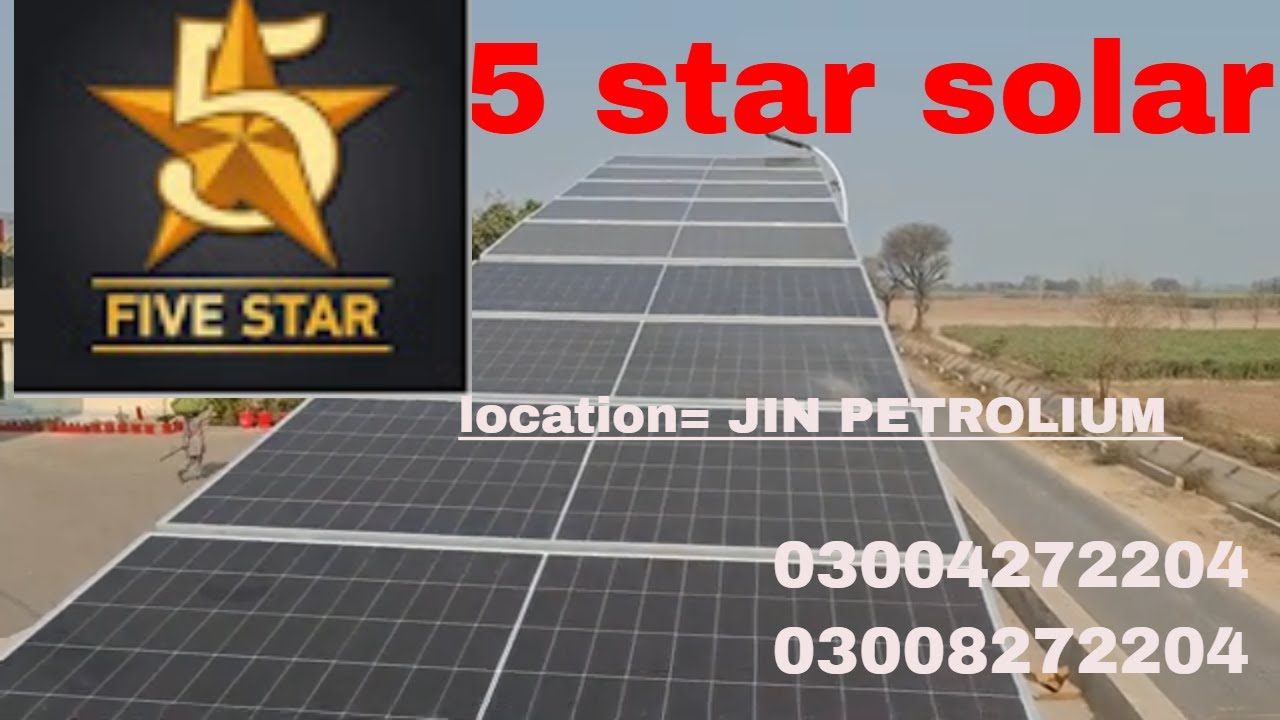solar system installed by 5 star solar system - YouTube