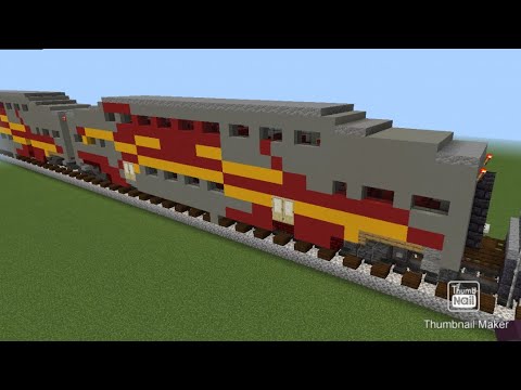 Minecraft Rail Runner Bombardier Bi-level Coach and Cab Car Tutorial ...