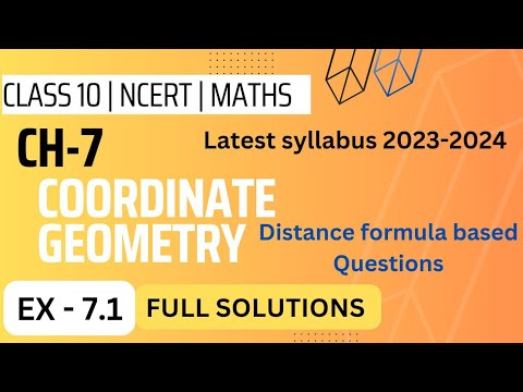 Class 10 Math | Chapter-7 Coordinate Geometry | Ex-7.1 Full Solution ...