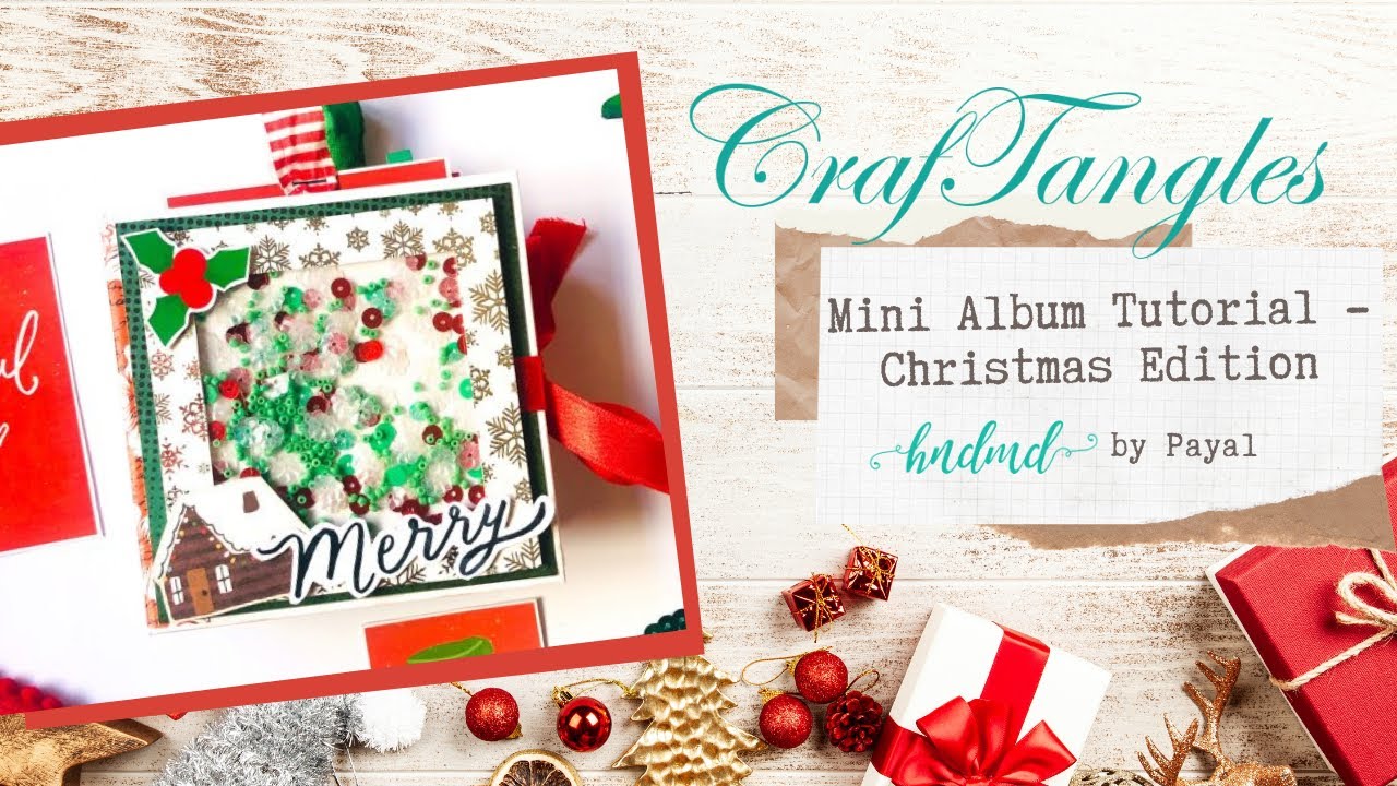 Mini Album Tutorial - Christmas Edition - YouTube