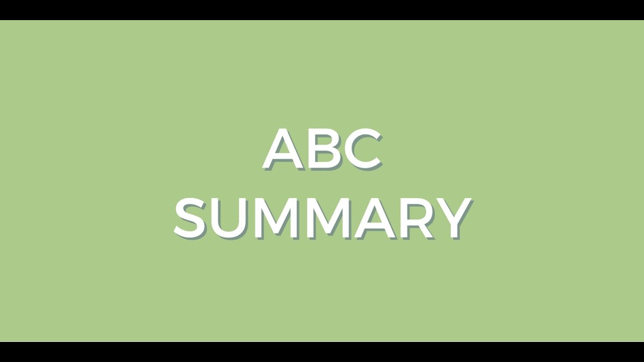 ABC Summary - YouTube