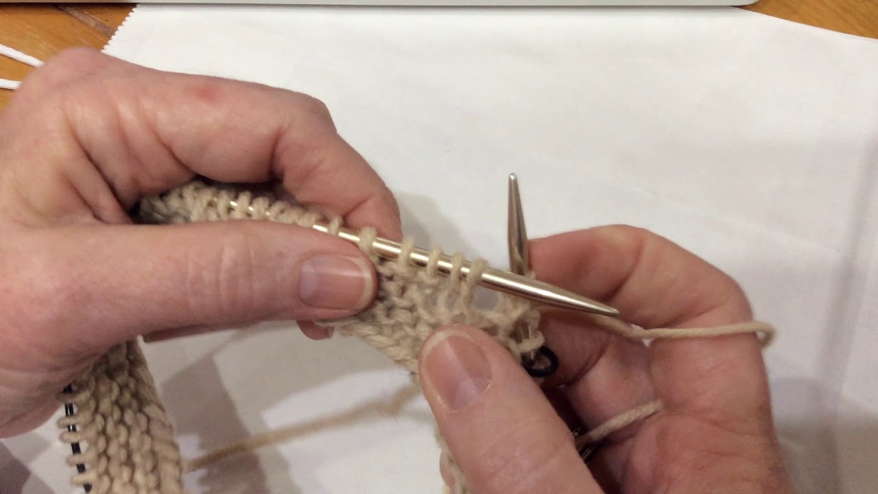 Yarn over and backward yarn over - YouTube