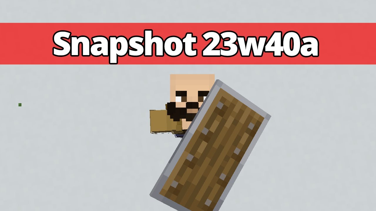 Snapshot 23w40a – Cambio visual a escudo, cambios técnicos y bugs ...