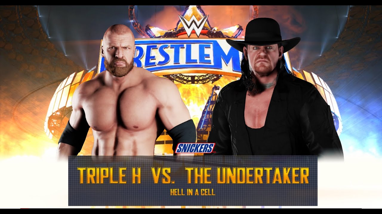 WWE Wrestlemania - Triple H VS Undertaker - Hell In A Cell - YouTube