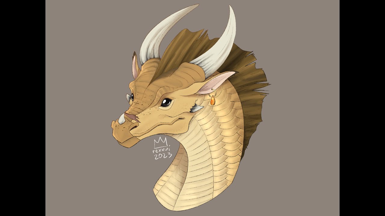 semi-realistic styled Qibli speedpaint (Wings of Fire) - YouTube