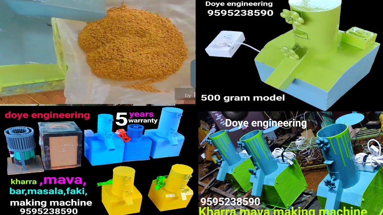 Kharra mava bar masala faki making machine 5 years warranty 9595238590 ...