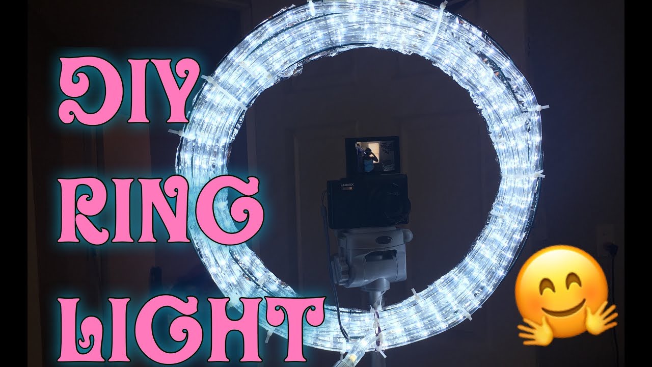 DIY: HOW TO MAKE A RING LIGHT W/ STAND - YouTube