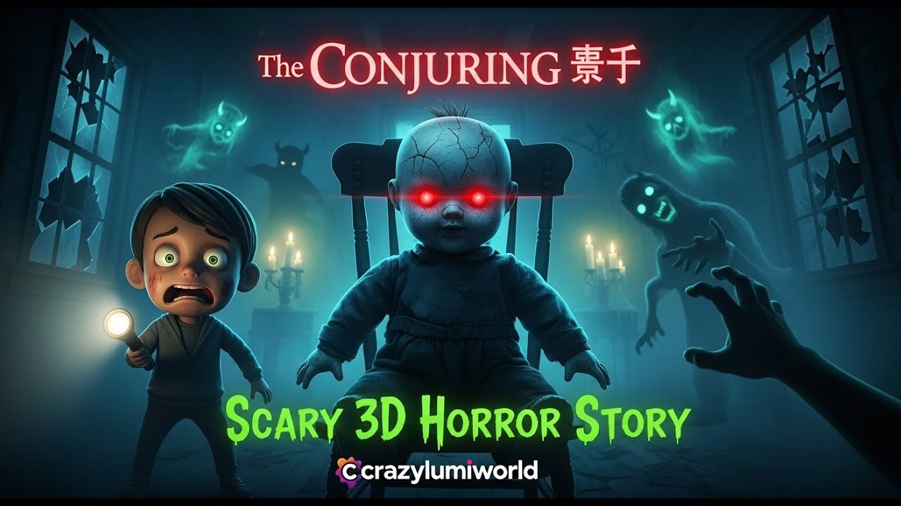 The Conjuring 👻 | Horror 3D Animation Cartoon | CrazyLumiWorld - YouTube