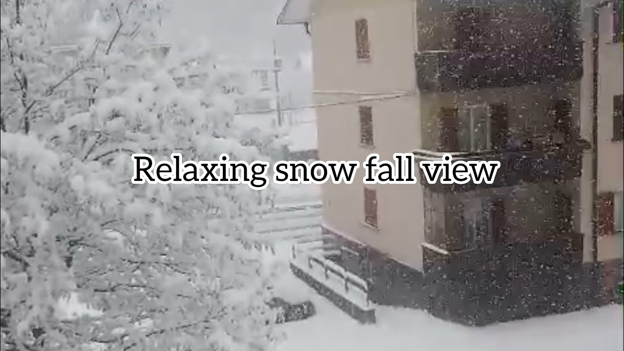Heavy Snow Fall Brennero In Italy | Most Satisfying Snow Fall 4k Video ...