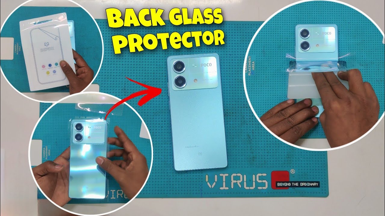 How to apply back glass protector ll full body back lamination ll back ...