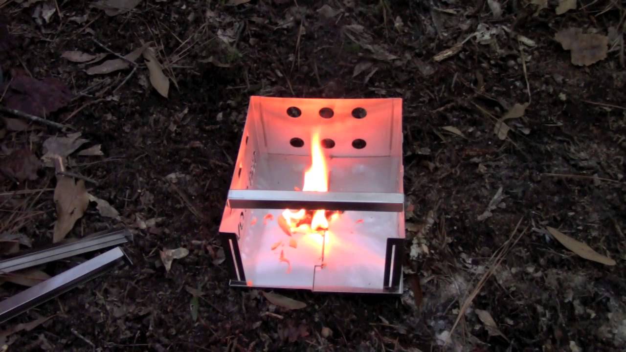 180 Stove - Wood Burning Backpack Stove - Made in the USA! - YouTube
