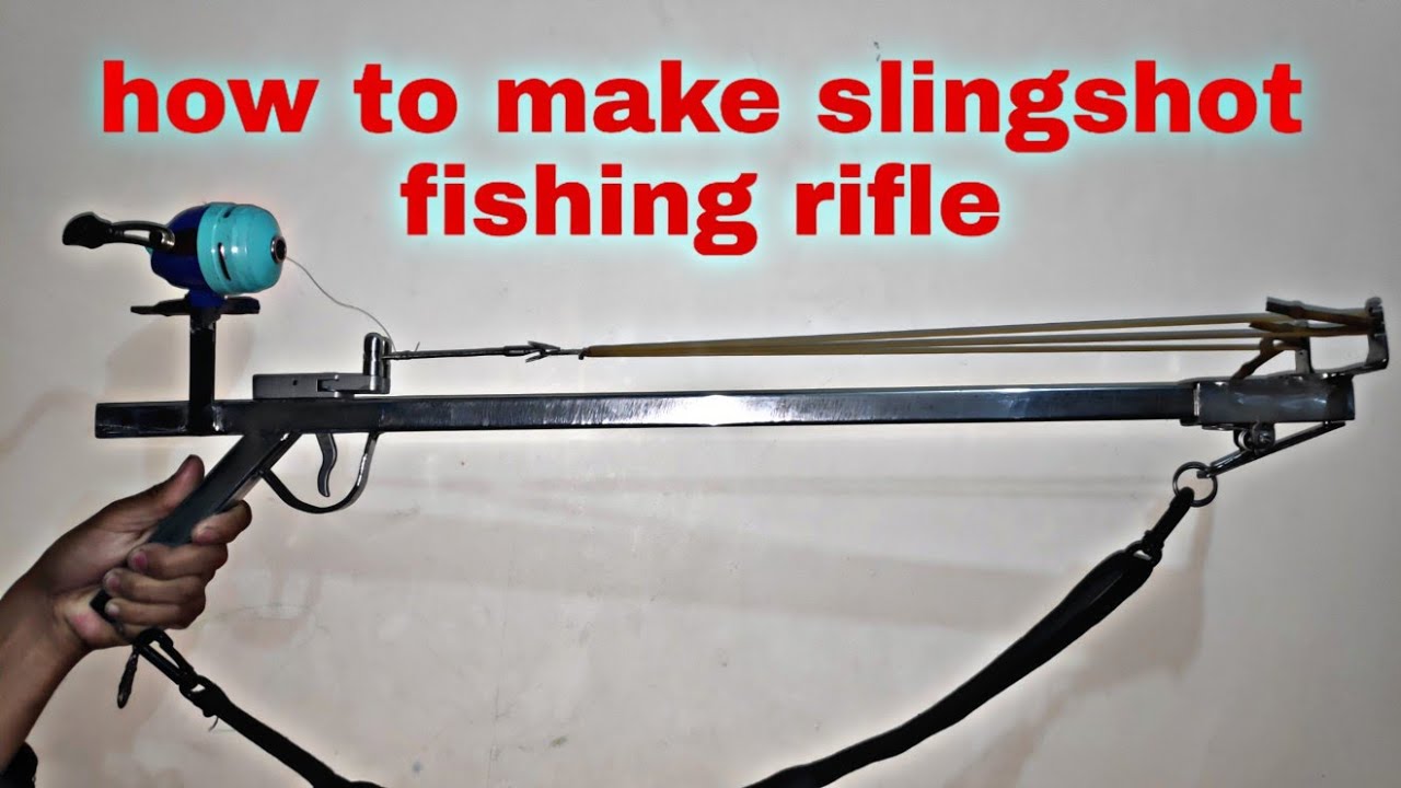How to make slingshot rifle for fishing hybrid and powerful slingshot ...
