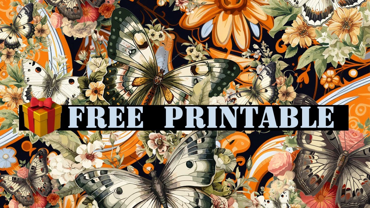 Free printable 🦋🎁 Friday freebie free printables craft - YouTube