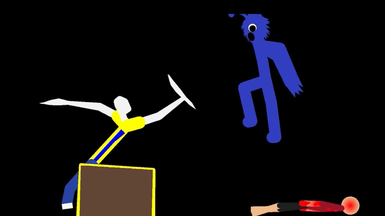 Costume man VS SCP 3008 (stick figure) - YouTube