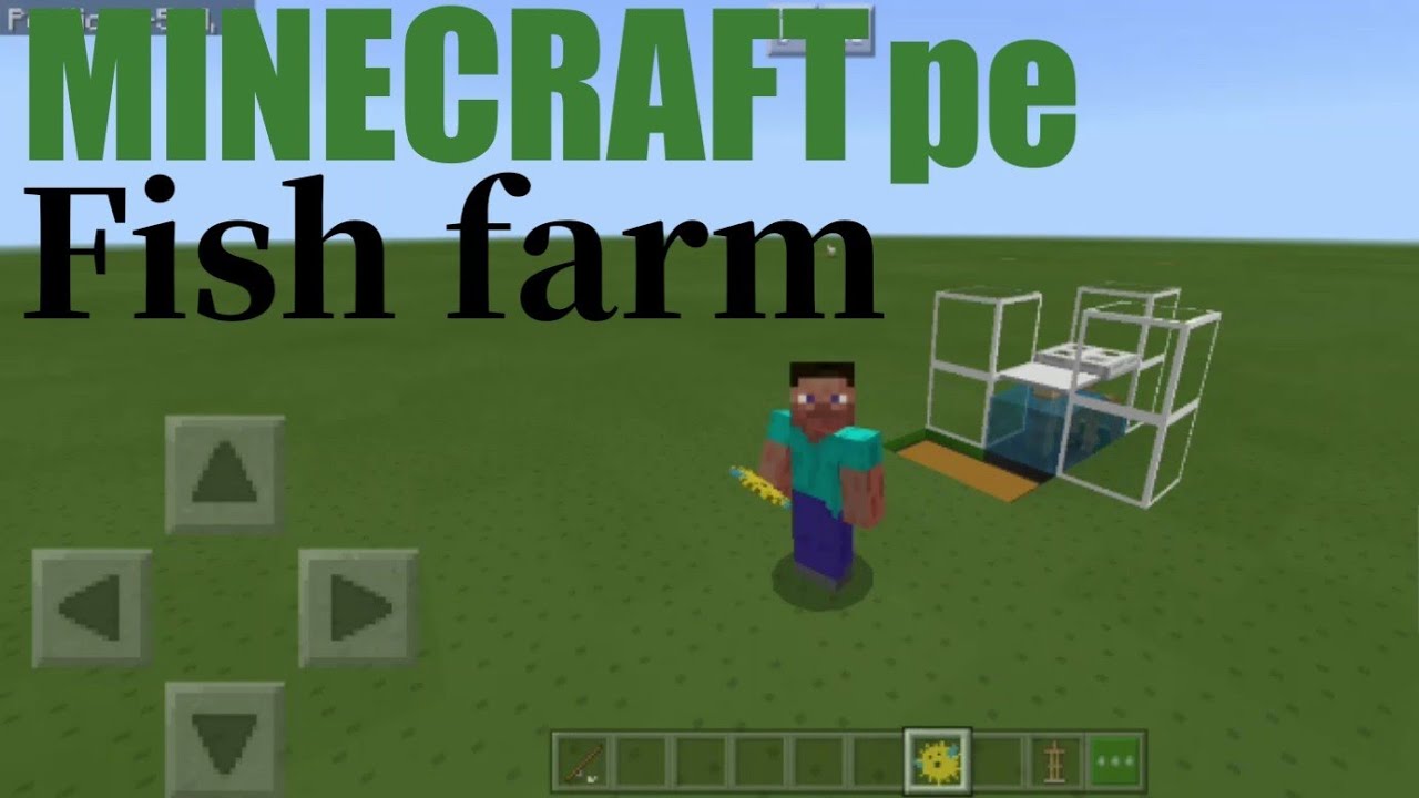 Minecraft pe fish farm (마인크래프트 pe 자동 낚시) - YouTube