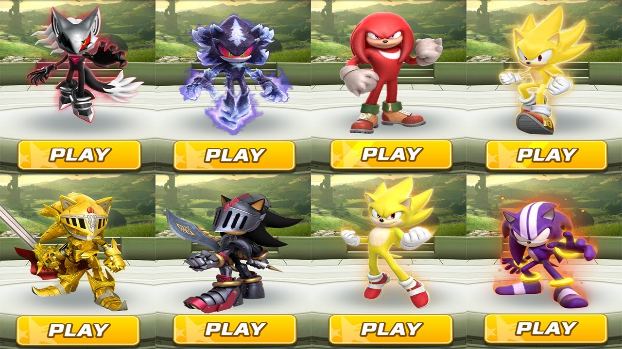 Sonic Forces Speed Battle - Use My Top 8 Runners - Movie Super Sonic ...