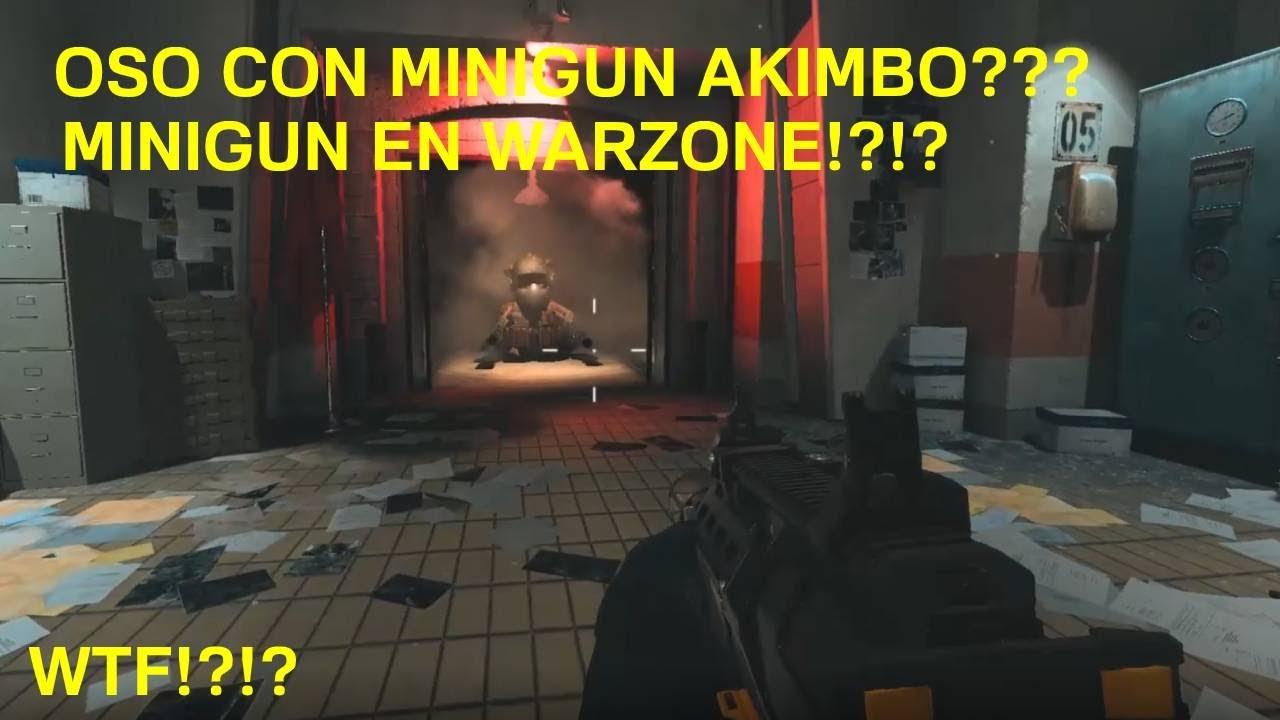 Minigun en Warzone y Oso con Minigun AKIMBO! (Easter Egg) - YouTube