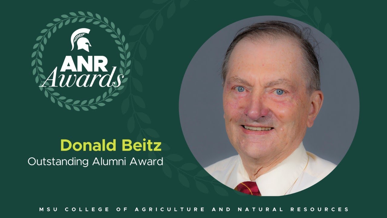 2025 CANR Outstanding Alumni Award - Donald Beitz - YouTube