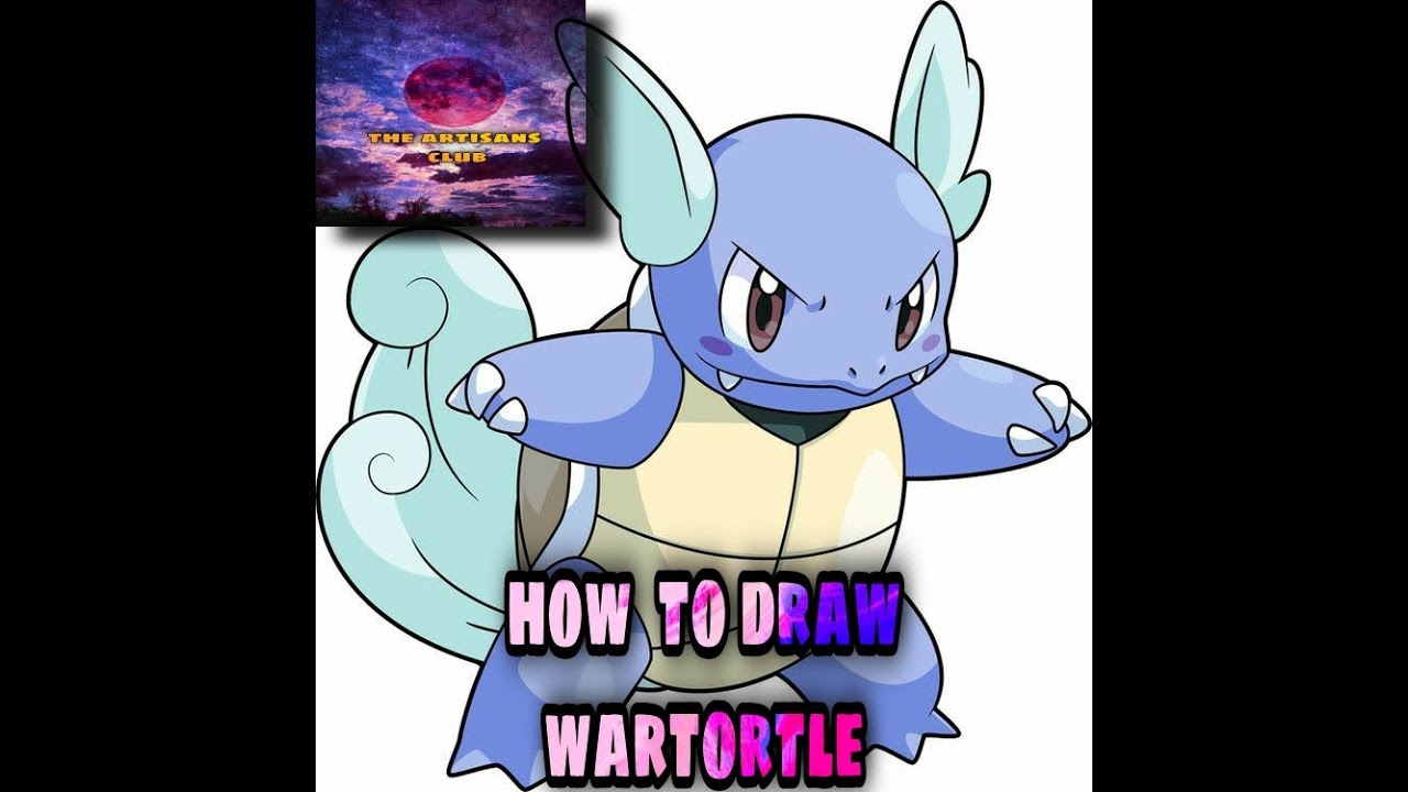 How to draw Wartortle - YouTube