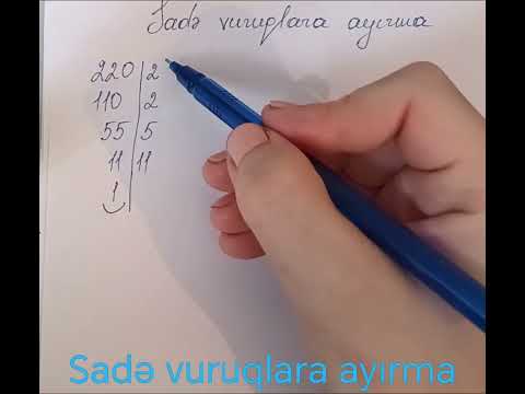Sadə vuruqlara ayırma @AsanRiyaziyyatNo1