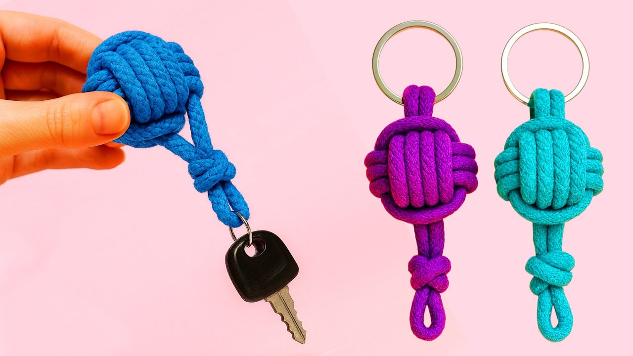 I have an amazing idea to turn a shoelace into a stylish keychain - YouTube