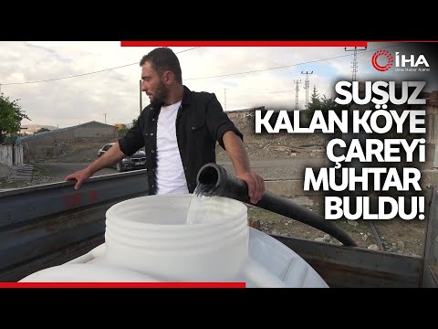 Köyü Susuz Kaldı, Muhtar Çareyi Tankerle Su Taşımakta Buldu