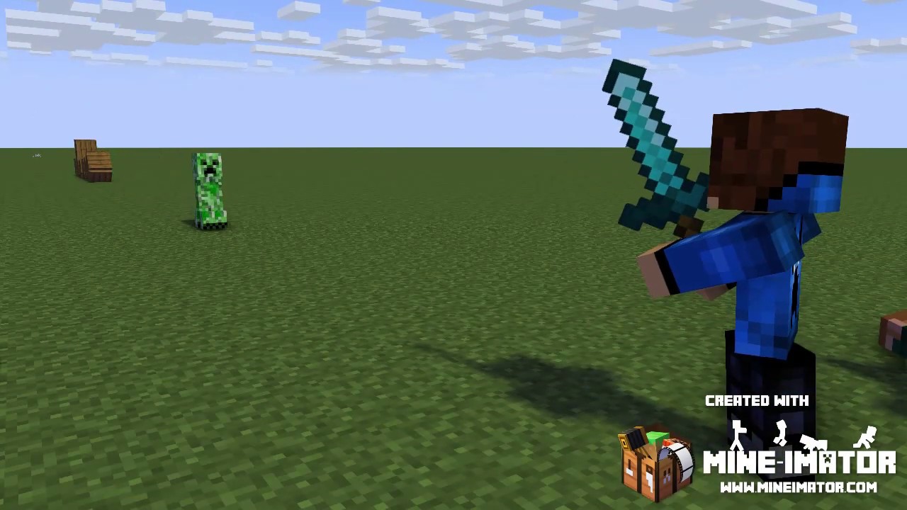 My first animation on mine-imator - YouTube