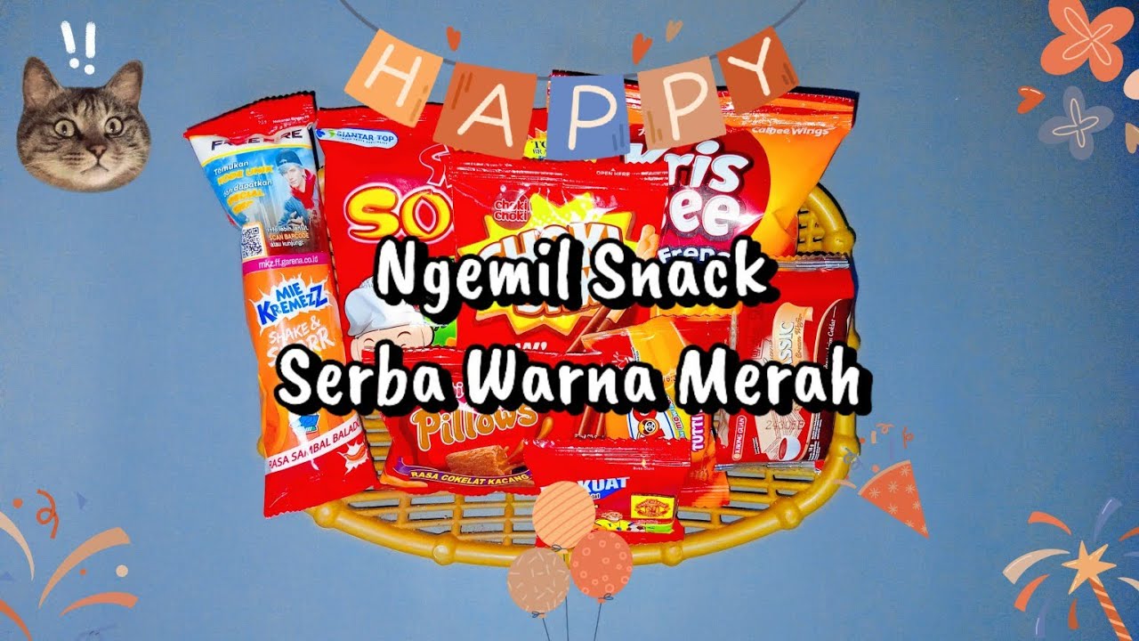 Sesi Ngemil Snack Serba Warna Merah - YouTube