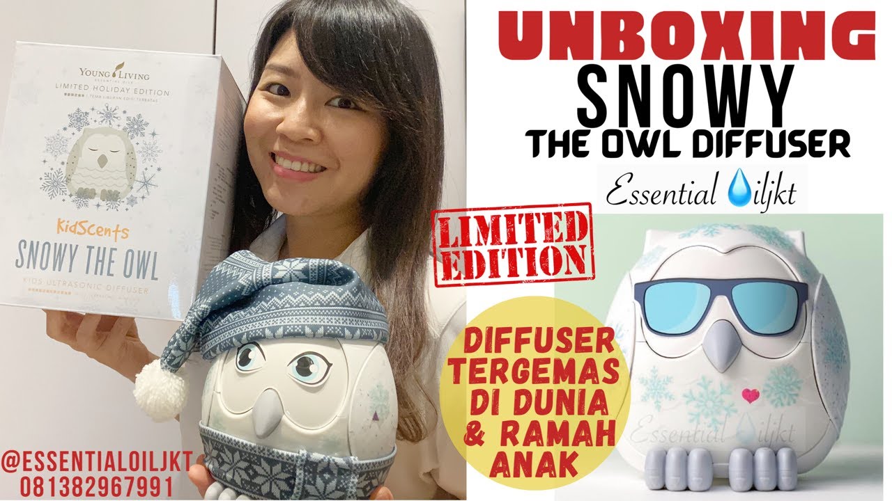 UNBOXING SNOWY THE OWL DIFFUSER YOUNG LIVING (DIFFUSER RAMAH ANAK ...