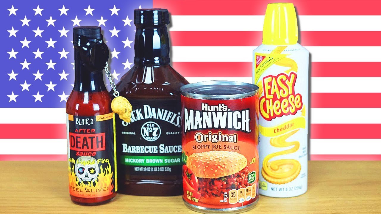 Salse AMERICANE! - Proviamo il FORMAGGIO SPRAY! - YouTube