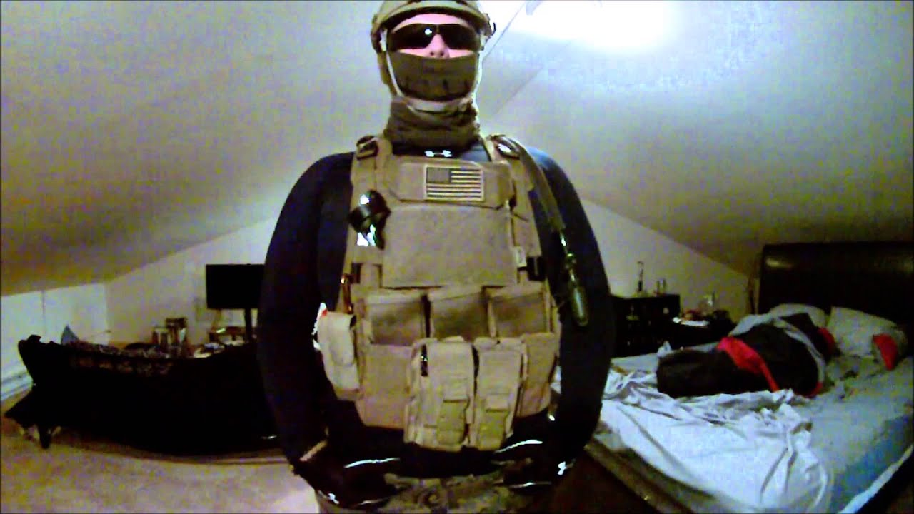 Woodland/Night Ops Airsoft Loadout - YouTube