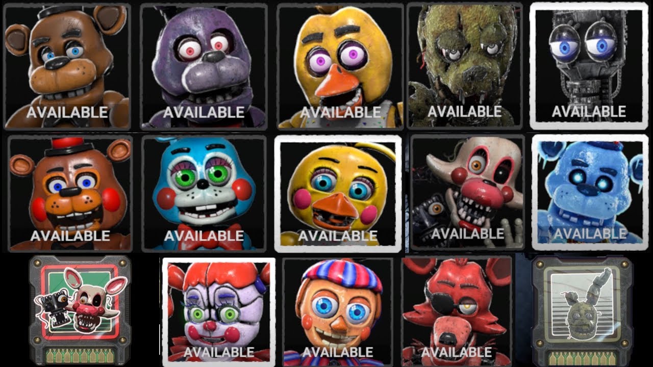 FNAF AR ALL SUITS & CPUS UNLOCKED! 2019-2020 Workshop Showcase 4K - YouTube