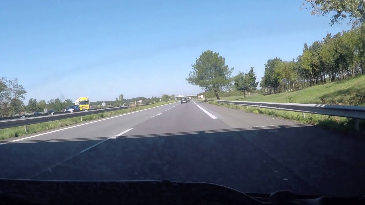 France by Motorway - A62 A20 Junction for Paris - YouTube