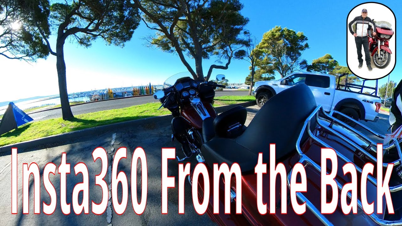 VR 360 degree video with Insta360 One X2 mounted on the tour pack of my ...