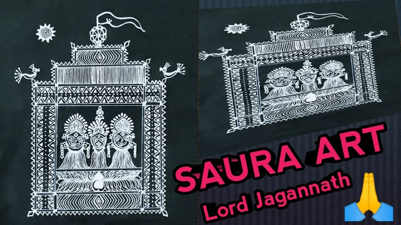 Saura Art | Ekadasi Special Lord Jagannath Saura Art | Tribal Painting ...