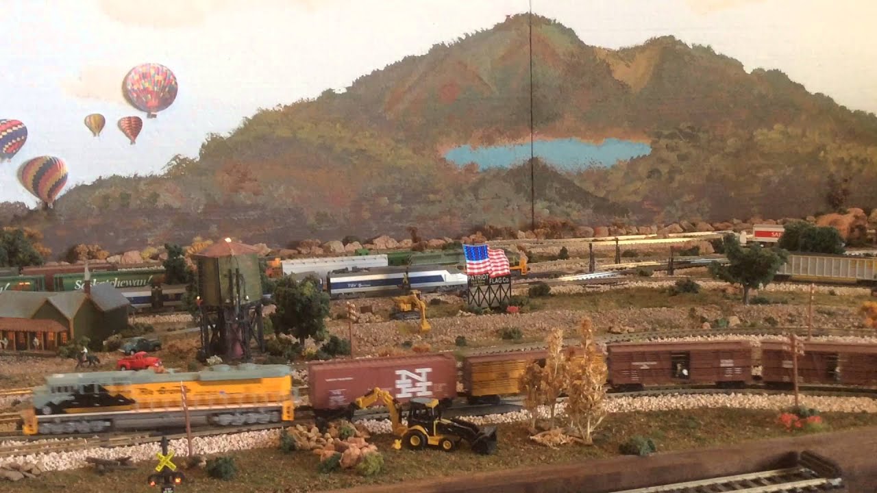 sheldon's model train layout - YouTube
