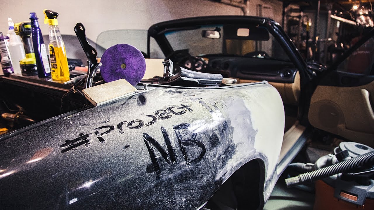 NB Miata DIY Dent Repair - YouTube