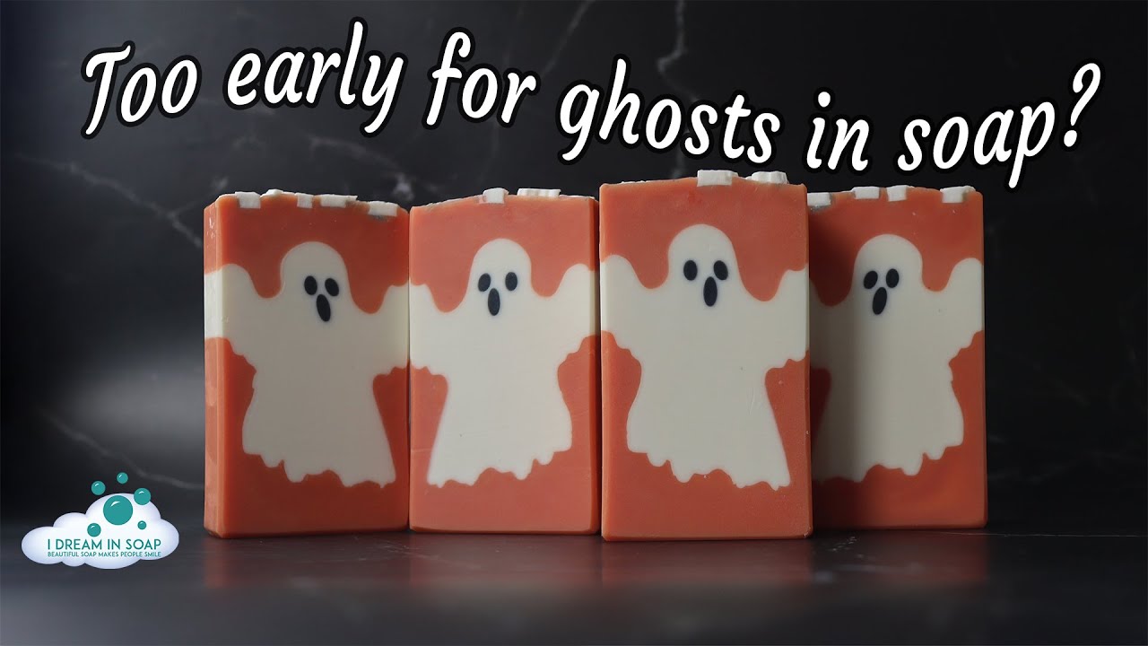 Halloween ghost cold process soap making. I Dream In Soap - YouTube