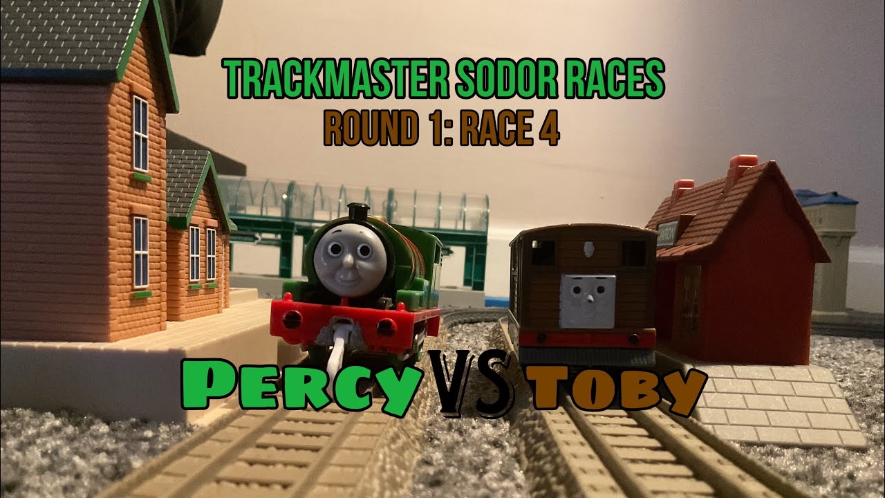 Trackmaster Sodor Races | Round 1: Race 4 | Percy vs Toby - YouTube