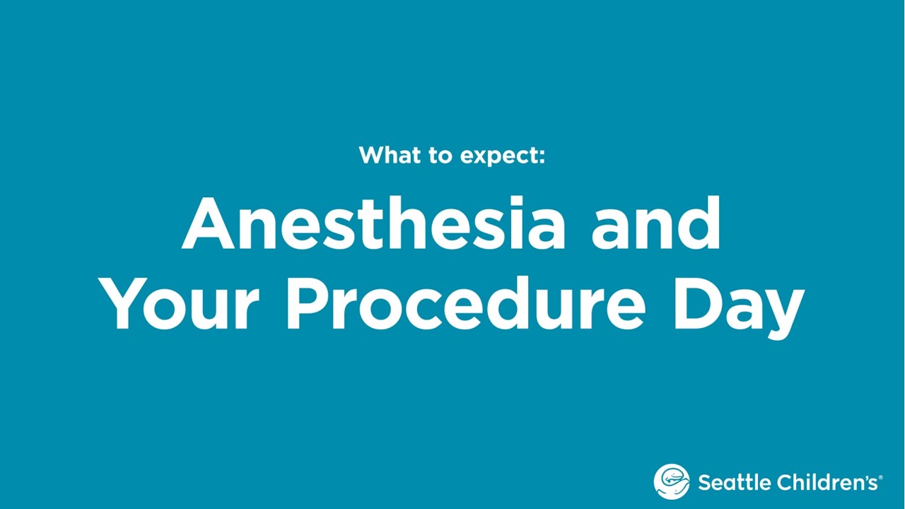 Anesthesia and Your Procedure Day - YouTube